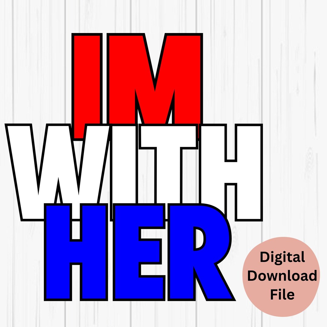Estoy con su SVG, Kamala Harris PNG, Harris 2024 SVG, 2024 Elección Svg ...
