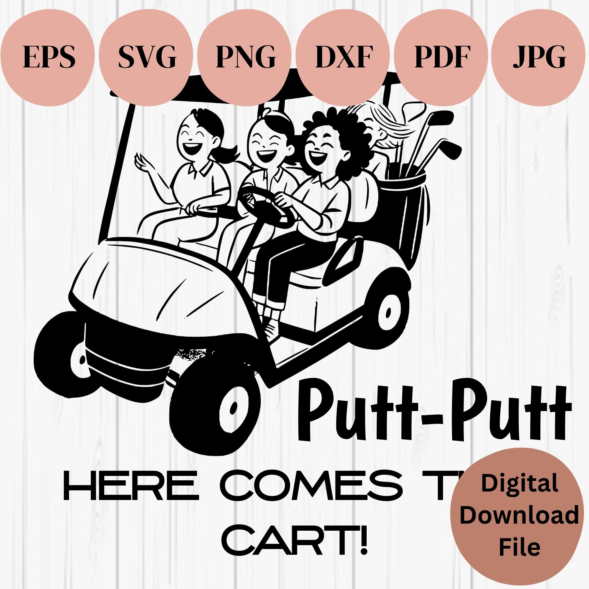 Golf SVG, Golf Cart SVG, Golf Design Digital File, Funny Golf Instant ...