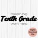 Tenth Grade SVG, 10th Grade Svg, 10th Grade PNG, 10th Grade Digital ...