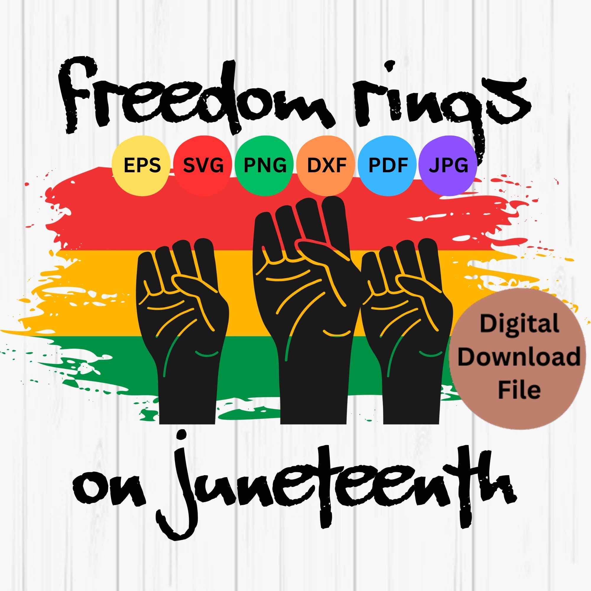 Juneteenth SVG Bundle, Juneteenth PNG Bundle, Juneteenth Digital File Bundle, Celebrating ...