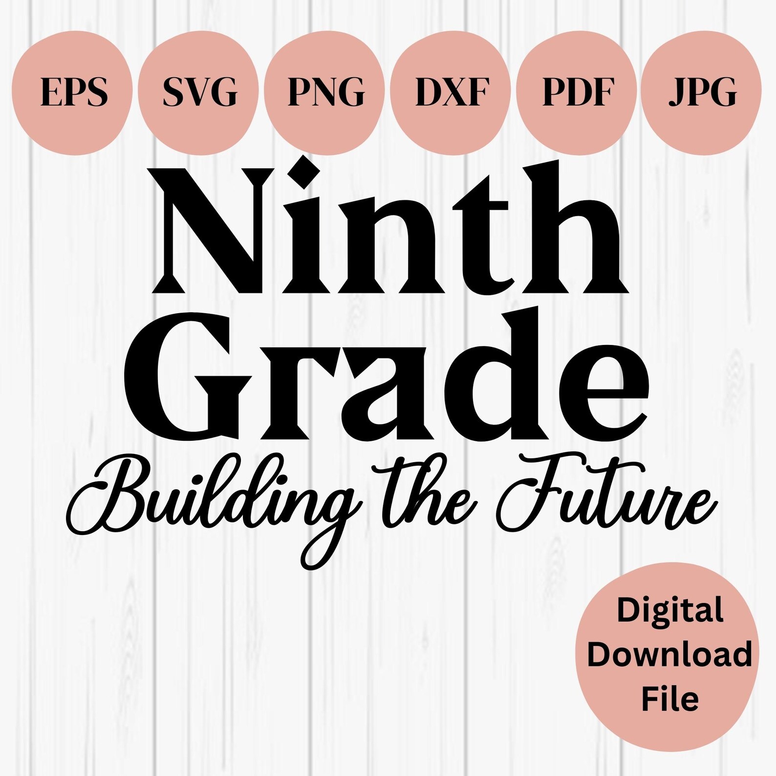 Nineth Grade SVG, 9th Grade Svg, 9th Grade PNG, 9th Grade Digital File ...