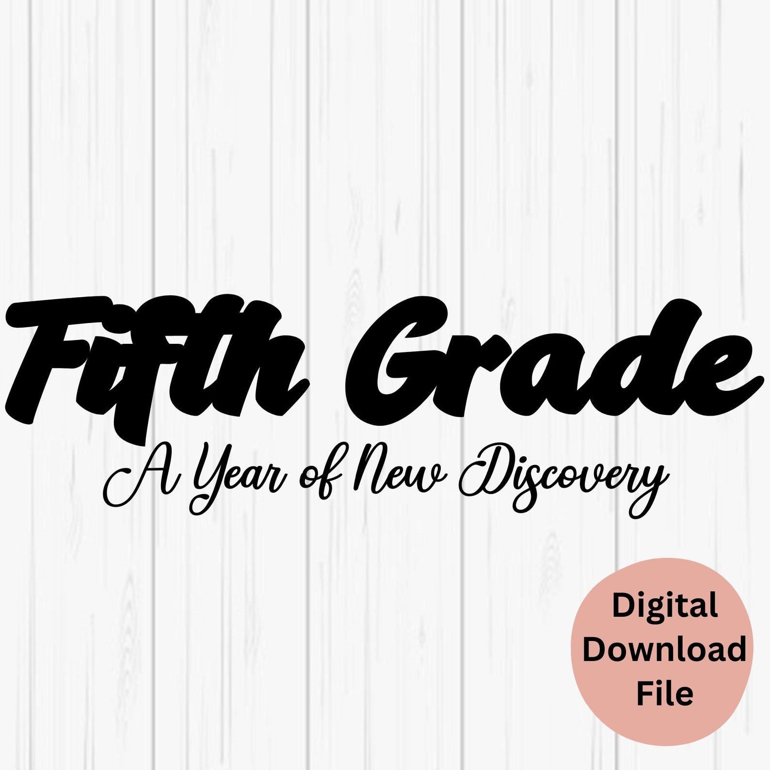 Fifth Grade SVG, 5th Grade Svg, 5th Grade PNG, 5th Grade Digital File ...