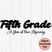 Fifth Grade SVG, 5th Grade Svg, 5th Grade PNG, 5th Grade Digital File ...