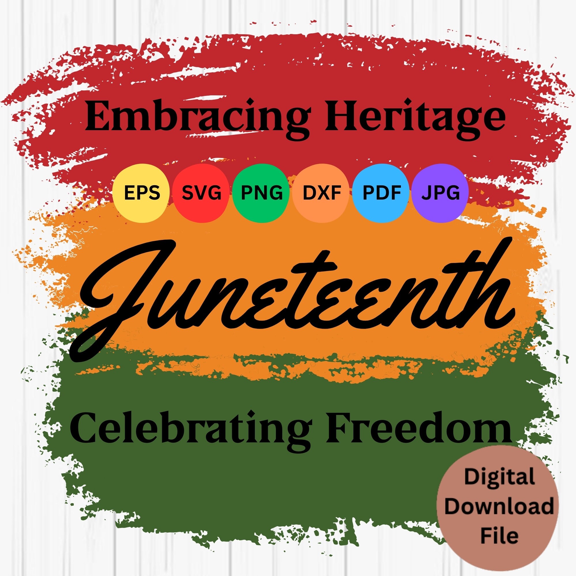 Juneteenth SVG Bundle, Juneteenth PNG Bundle, Juneteenth Digital File ...