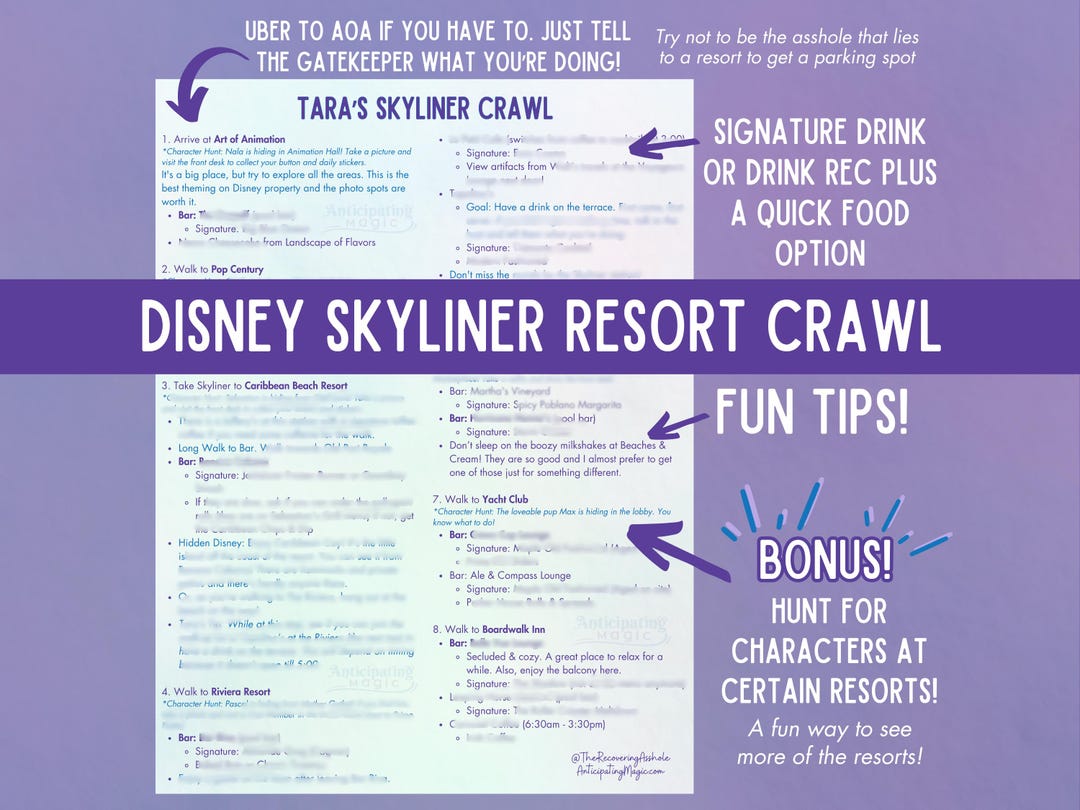 Disney Skyliner Resort Bar Crawl | Bachelorette Party in Disney World ...