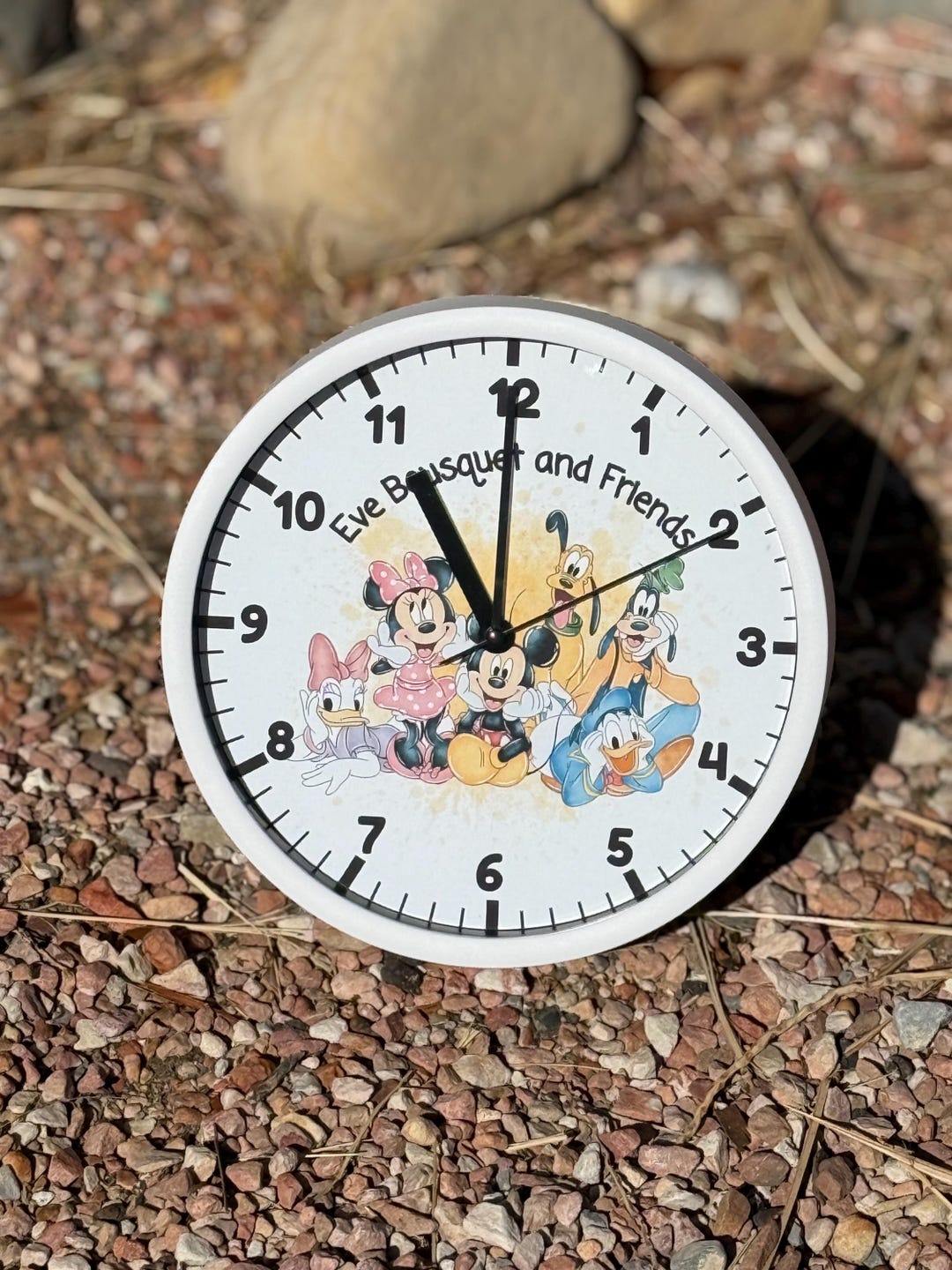 Mouse and Friends Clock: Children's Room Decor, 9 Inch - Etsy