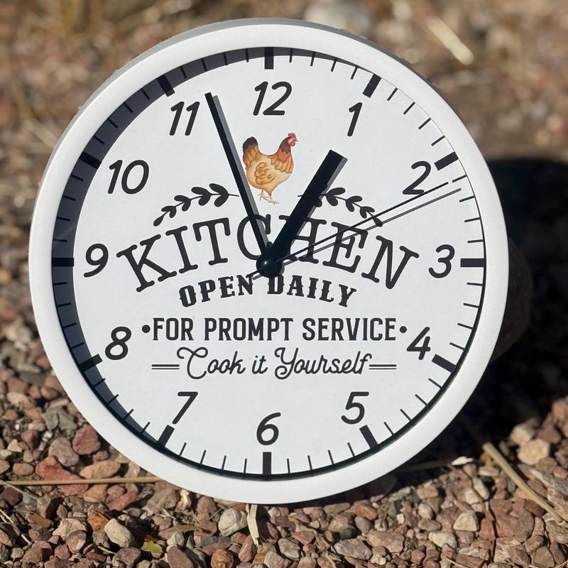 Kitchen Clock - Etsy