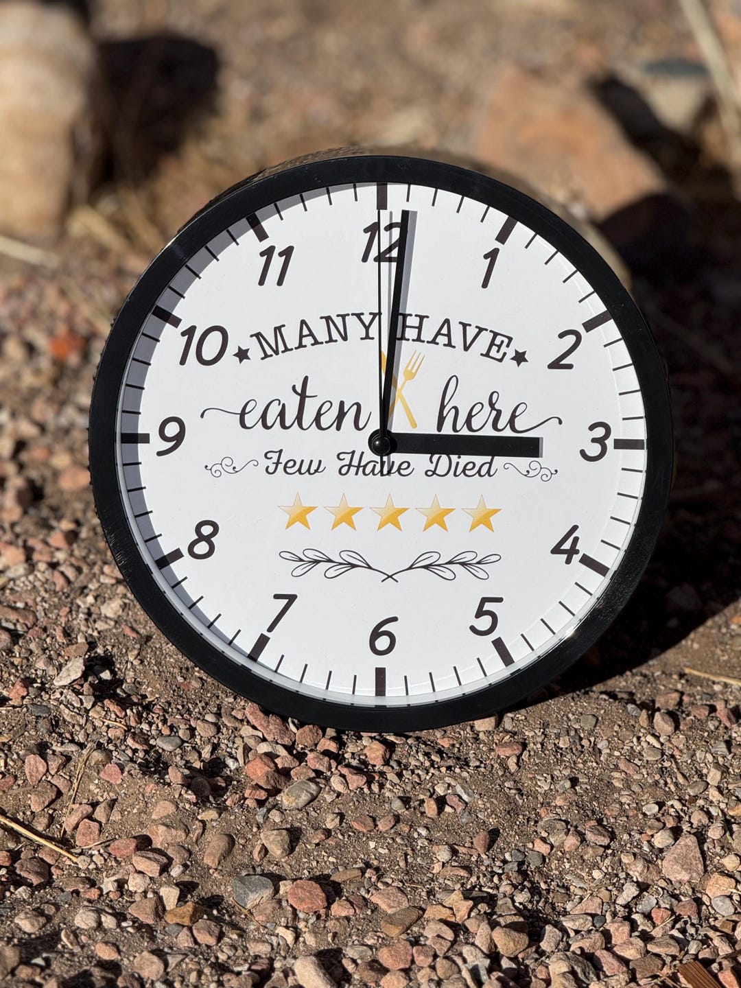 Funny Kitchen Clock: Five Star Dining Humor Decor (9") - Etsy