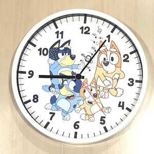 Blue and Family Clock, Music Note Decor, Wall Clock, 9" Clock - Etsy