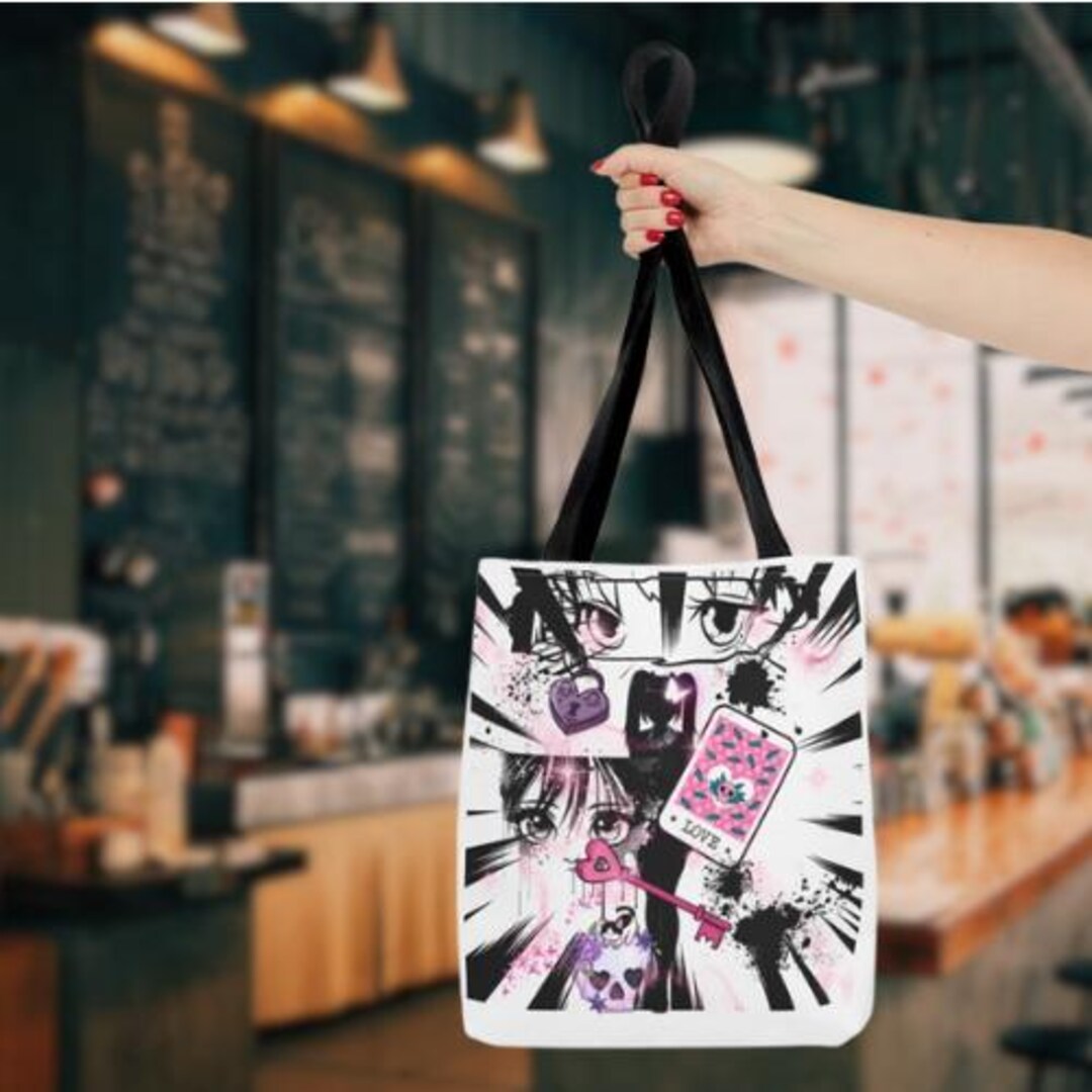 Harajuku Anime Tote Bag, Japanese Manga Streetwear Style - Etsy