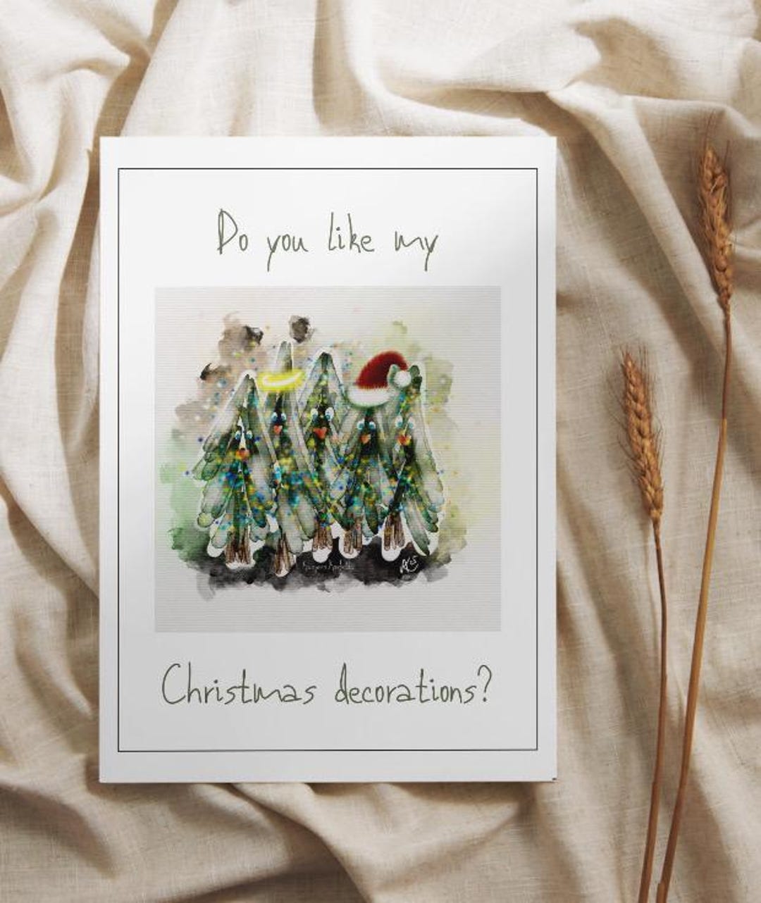 Digital Christmas Card “do You Like My Christmas Decorations ...