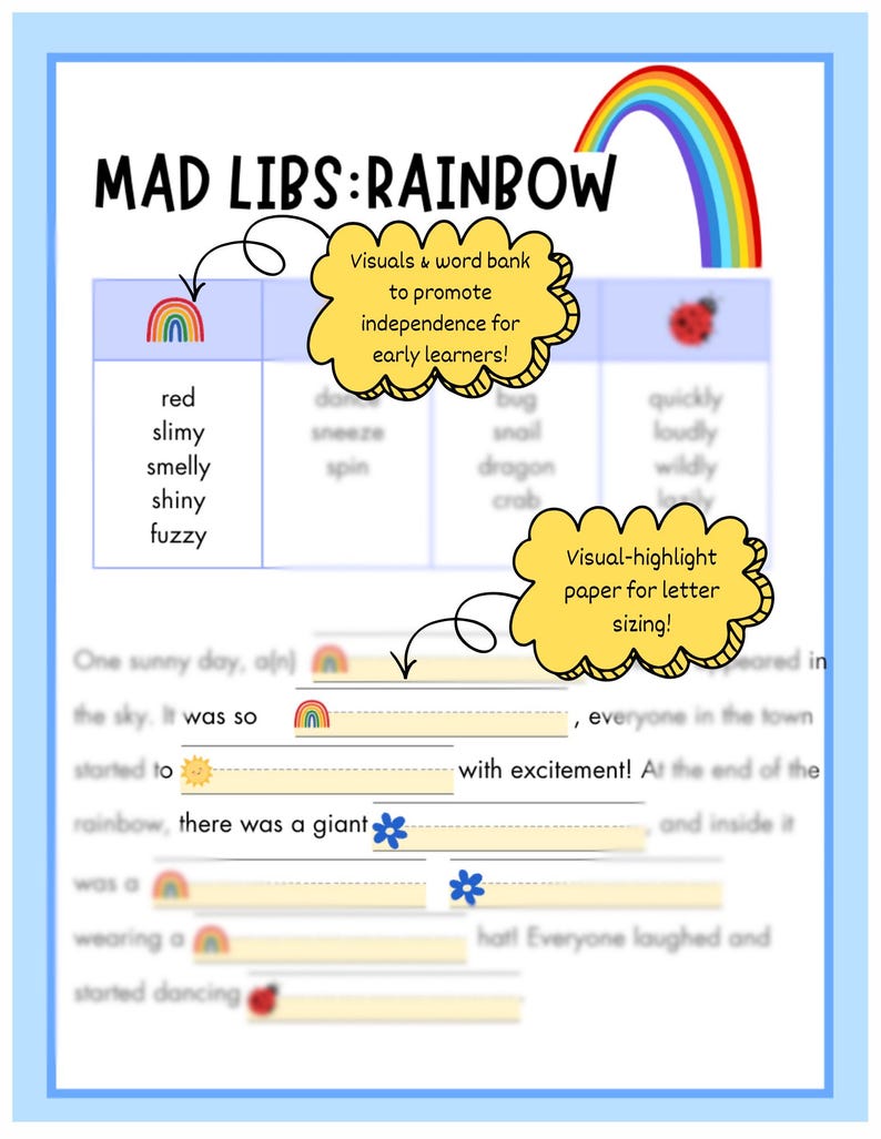 Printable Mad Libs for Kids | March St. Patrick's Day Themed ...