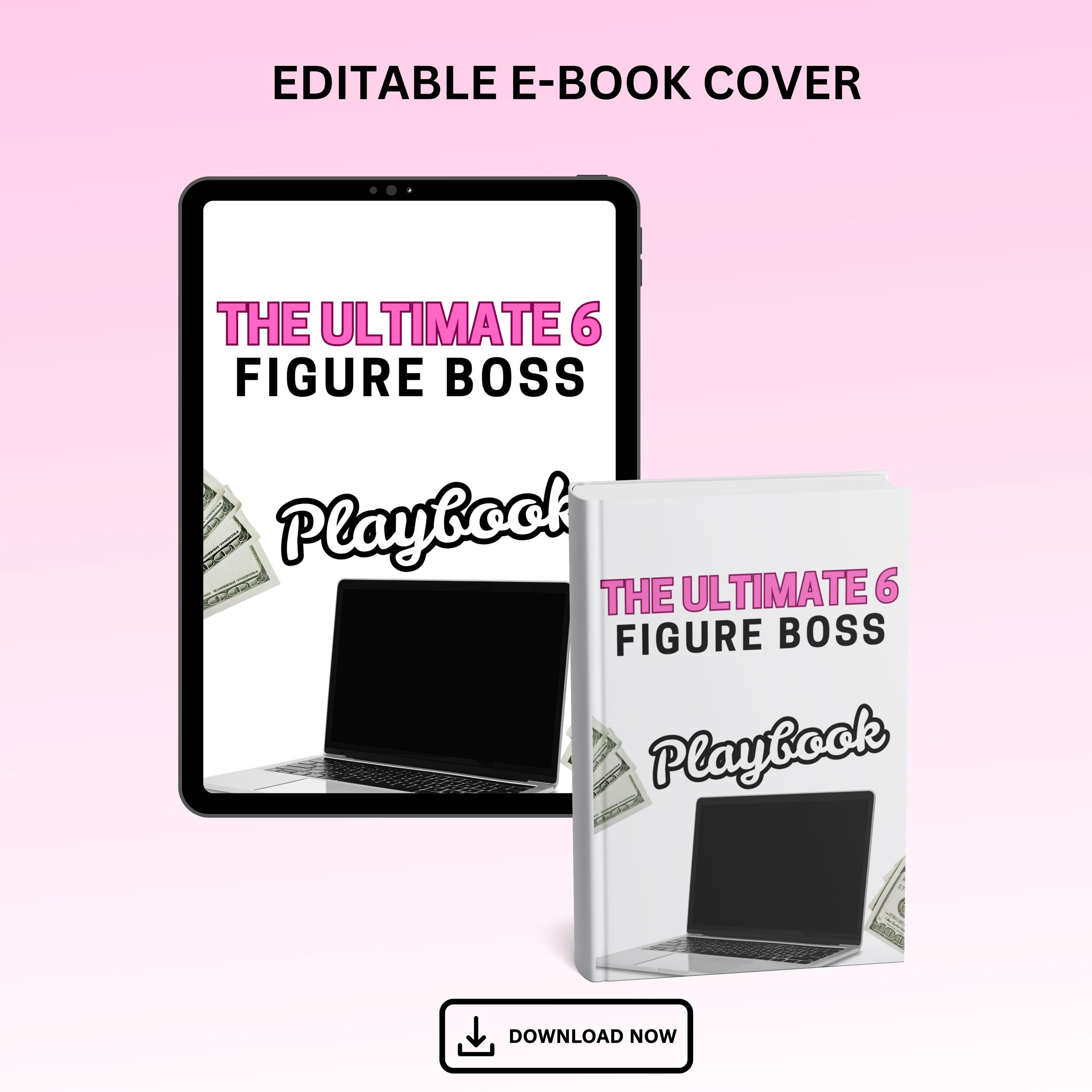 Ebook Cover Template, Editable on Canva, Boss Babe, 6 Figure, Life ...