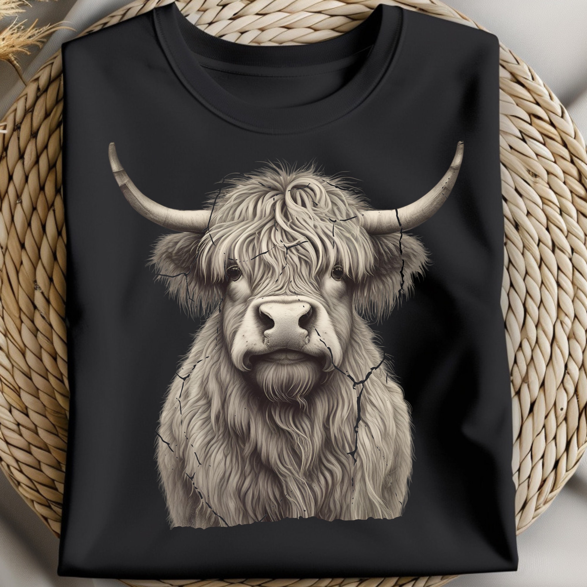 Highland Cow Majestic PNG, Highland Cow T-shirt Design, Highland Cow ...