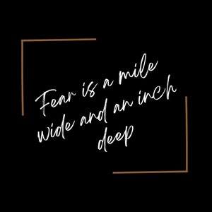 Fear is A Mile Wide and an Inch Deep SVG, Sublimation Design, No Fear ...