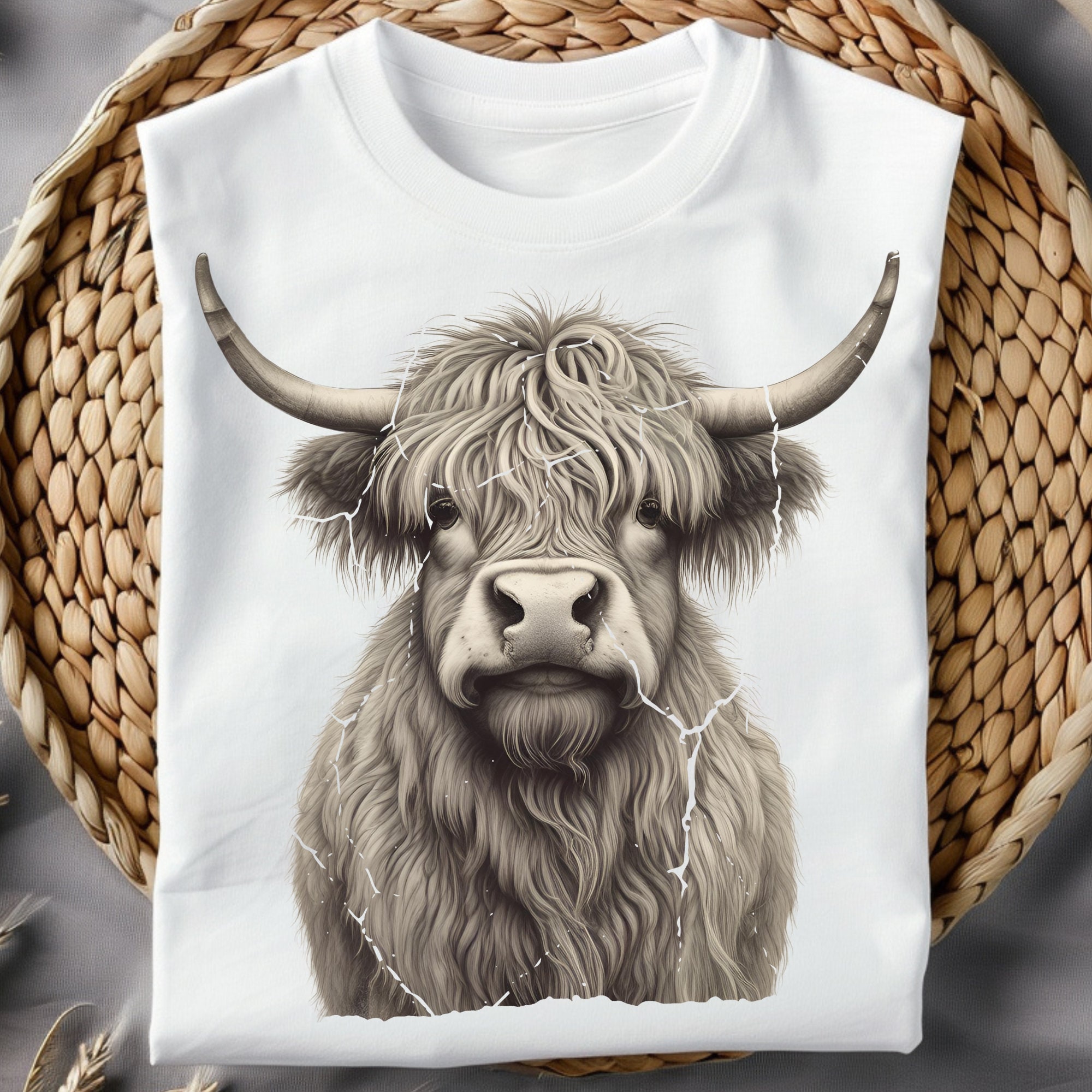 Highland Cow Majestic PNG, Highland Cow T-shirt Design, Highland Cow ...