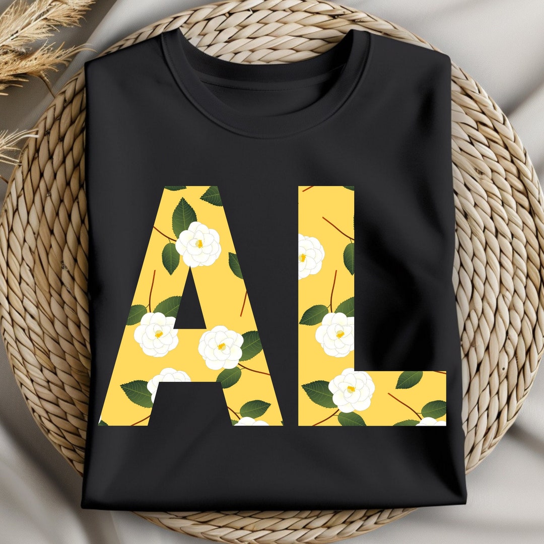 Alabama Floral Design, AL T-shirt PNG, Sublimation Design (digital ...