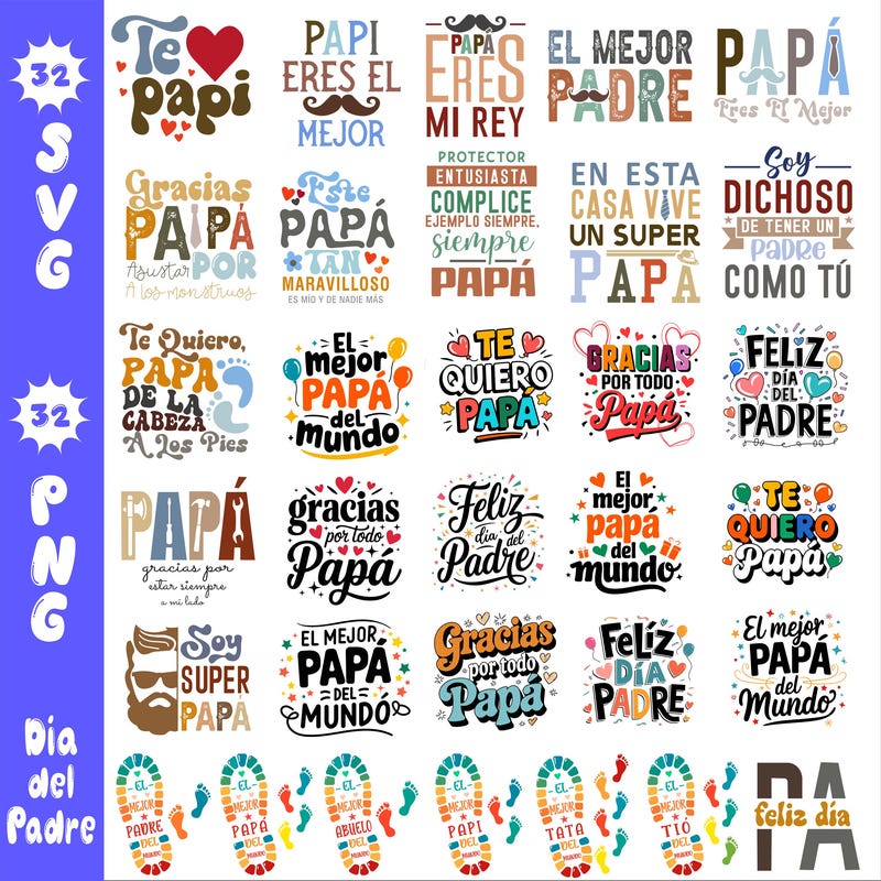 Feliz dia del padre stickers - Etsy México