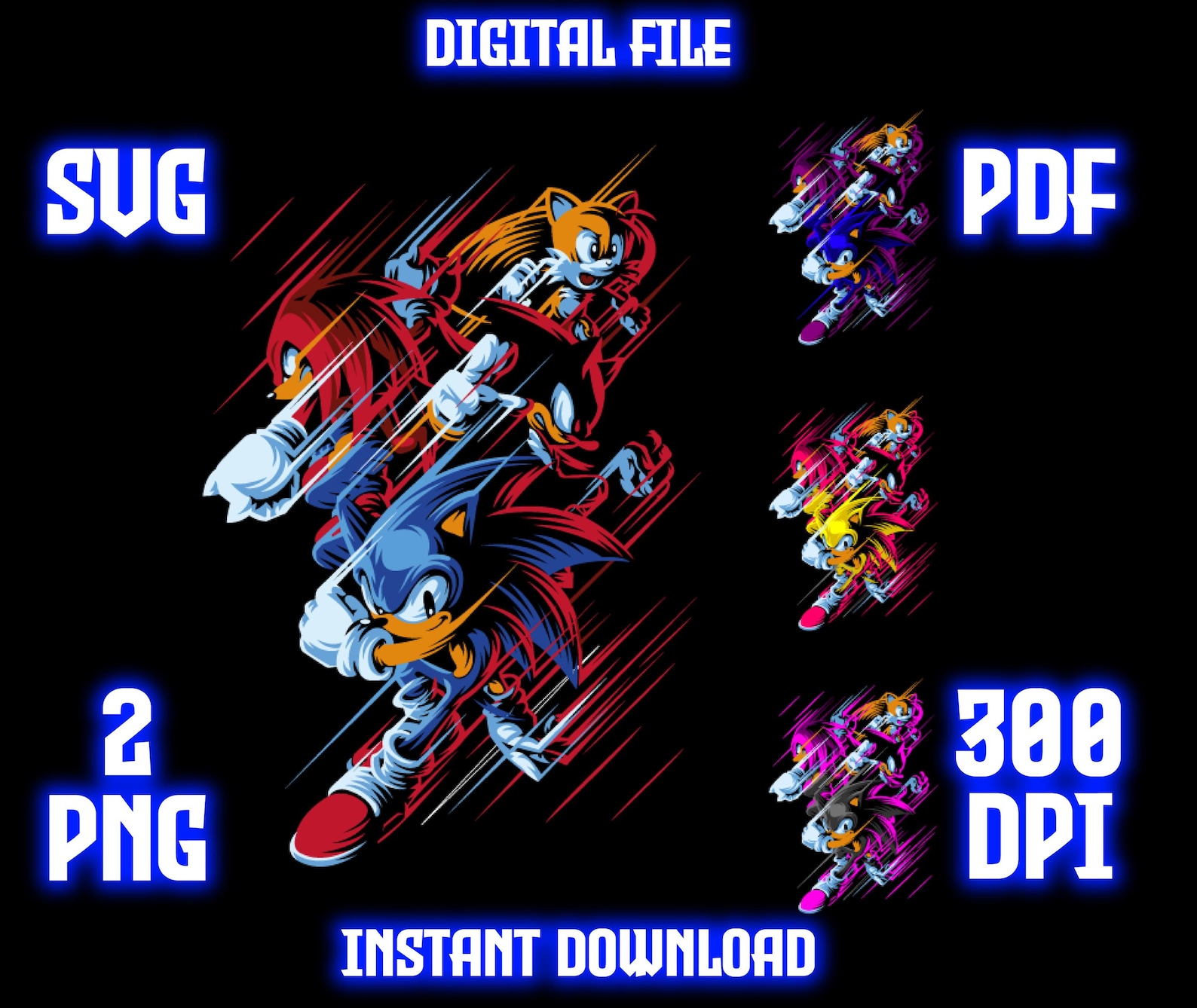 Sonic The Hedgehog PNG, Sonic 3 PNG, Sonic 3 svg, haute qualité, Cricut ...