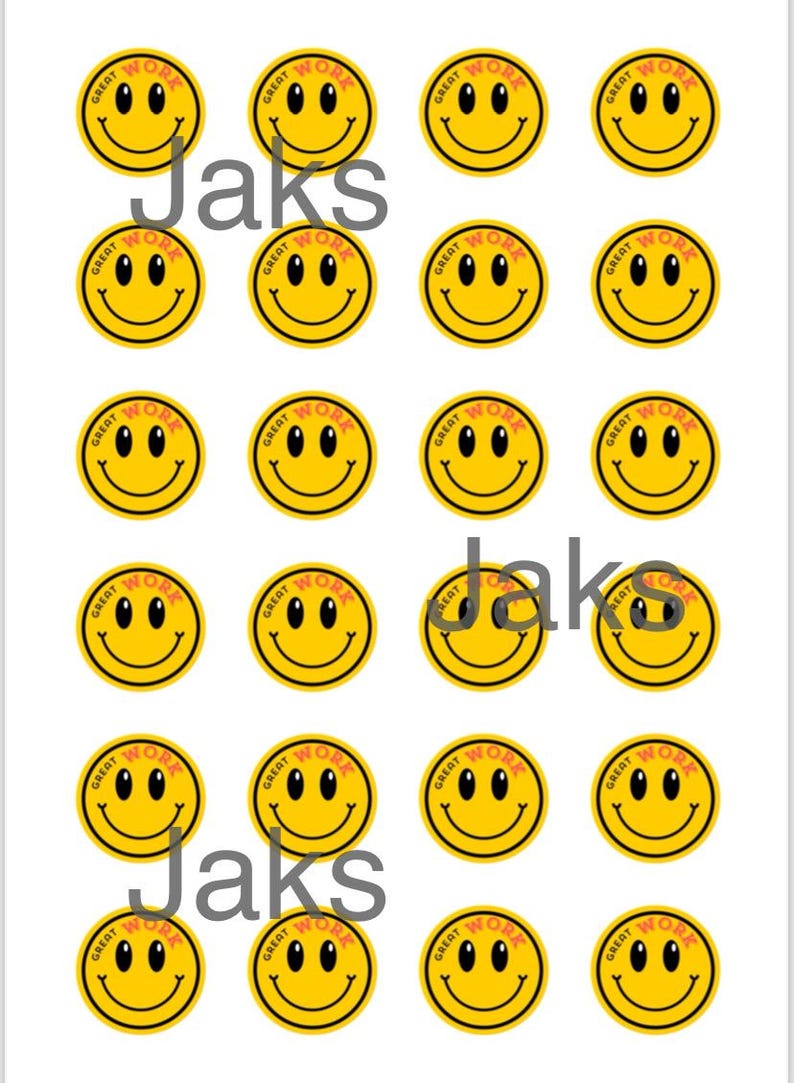 Great Work Printable Avery Labels L74147 1.5 - Etsy