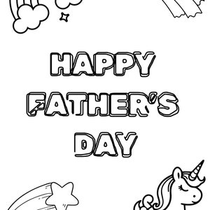30 Coloring Pages for Father's Day a Father's Day Card, Digital ...