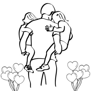 30 Coloring Pages for Father's Day a Father's Day Card, Digital ...