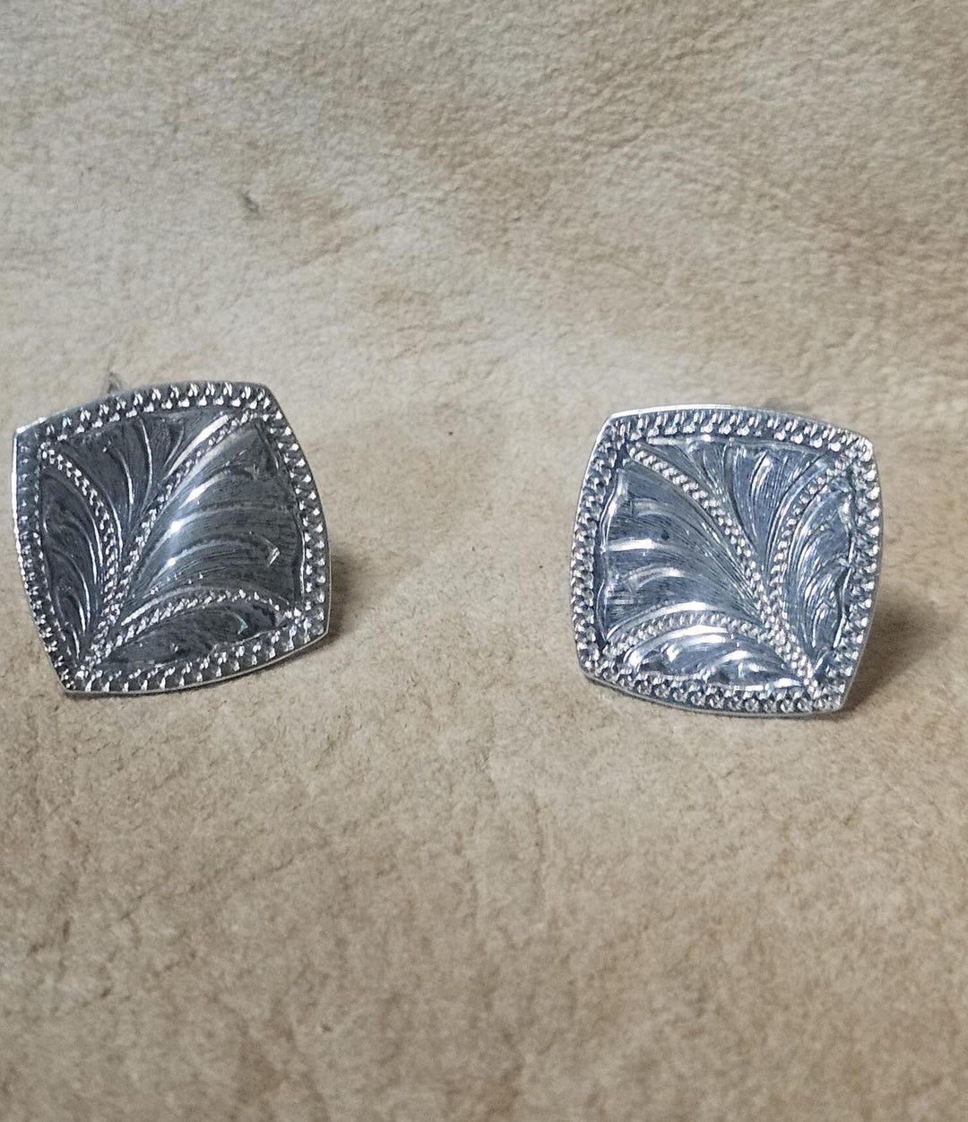 Very Stylish Handcrafted One of a Kind Sterling Silver Western Style ...