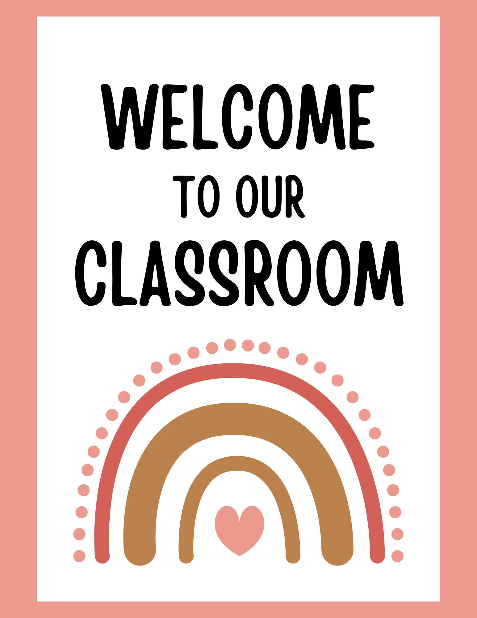 Custom Modern Boho Welcome to Our Classroom - Etsy