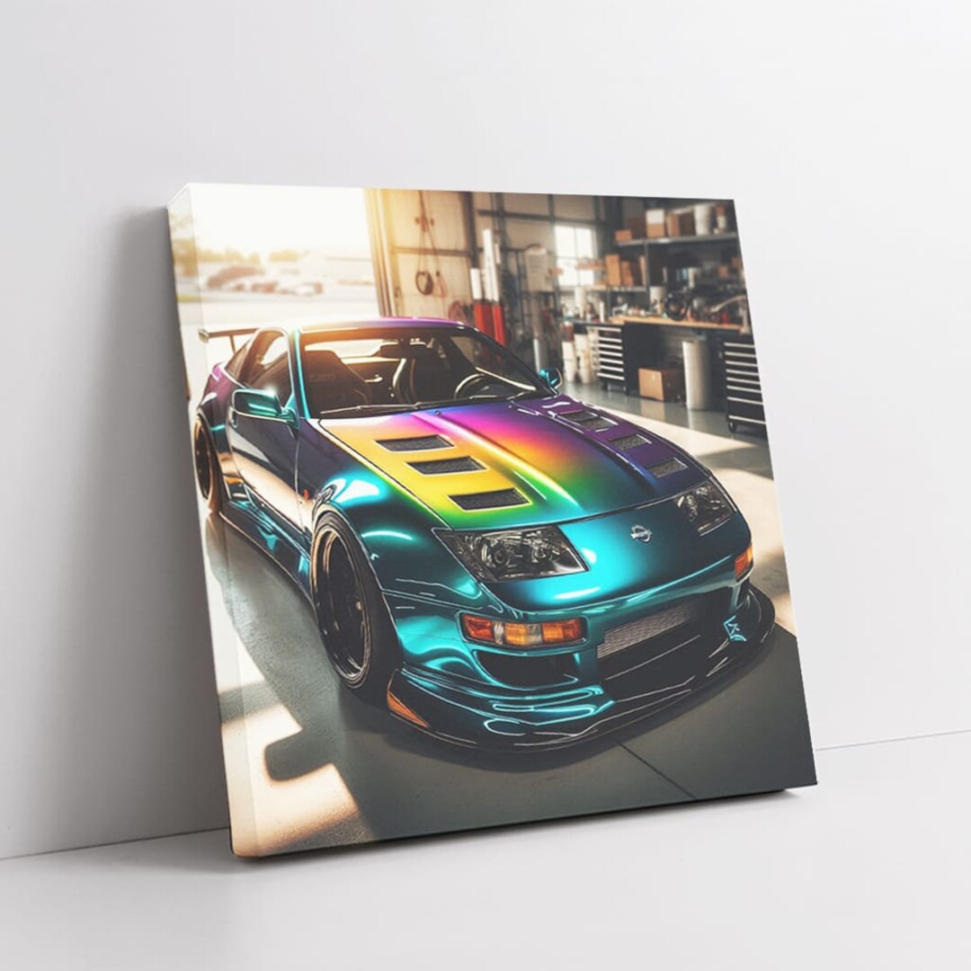 Poster Nissan 300zx Paint 2 Wall Art Car & Phone Case and More Living ...