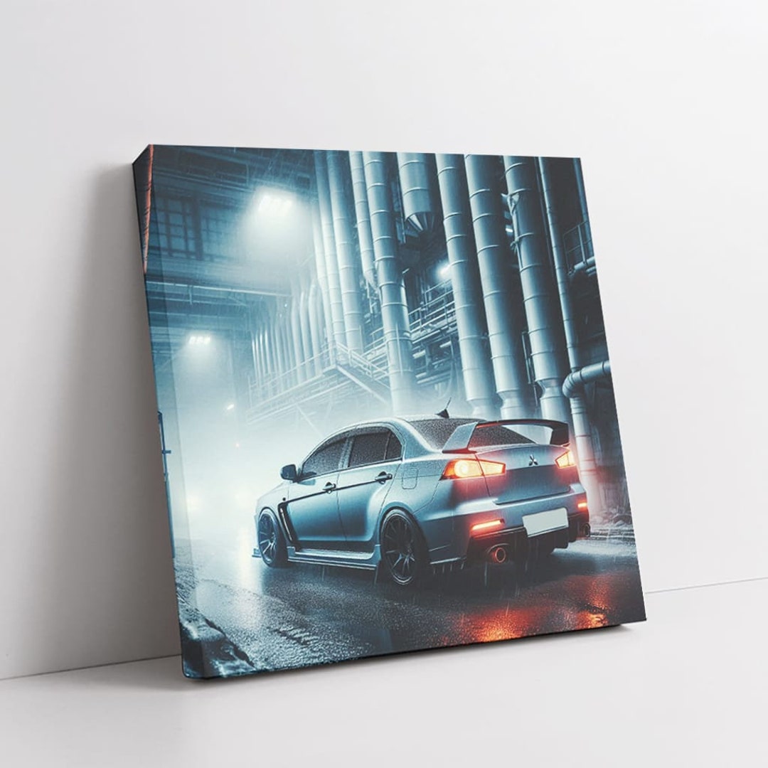 Poster Mitsubishi Lancer Evolution evo Fog Bedroom Posters Car Poster ...