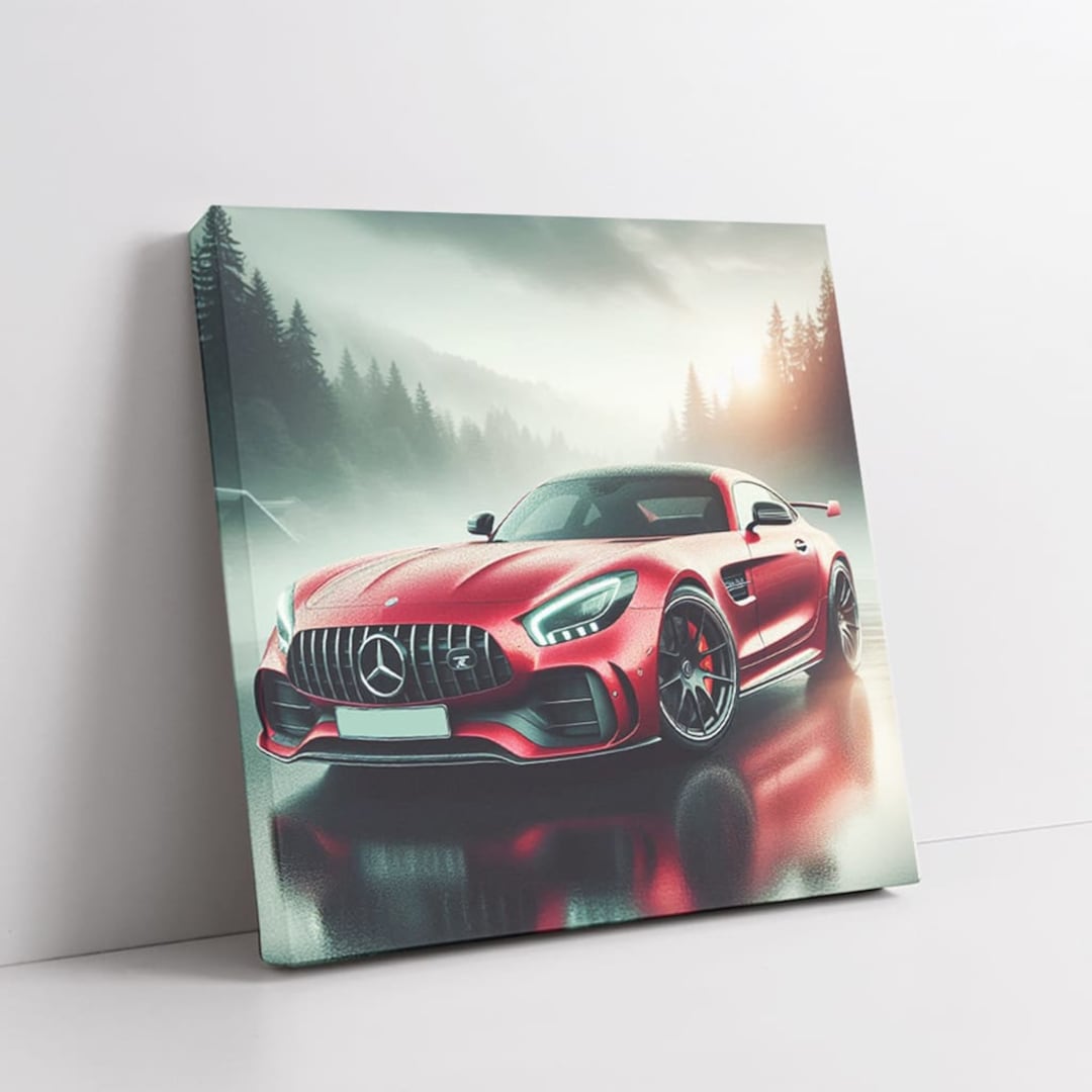 Poster Mercedes-benz Amg Gt R Cloudy Weather Wall Art Car for Man ...