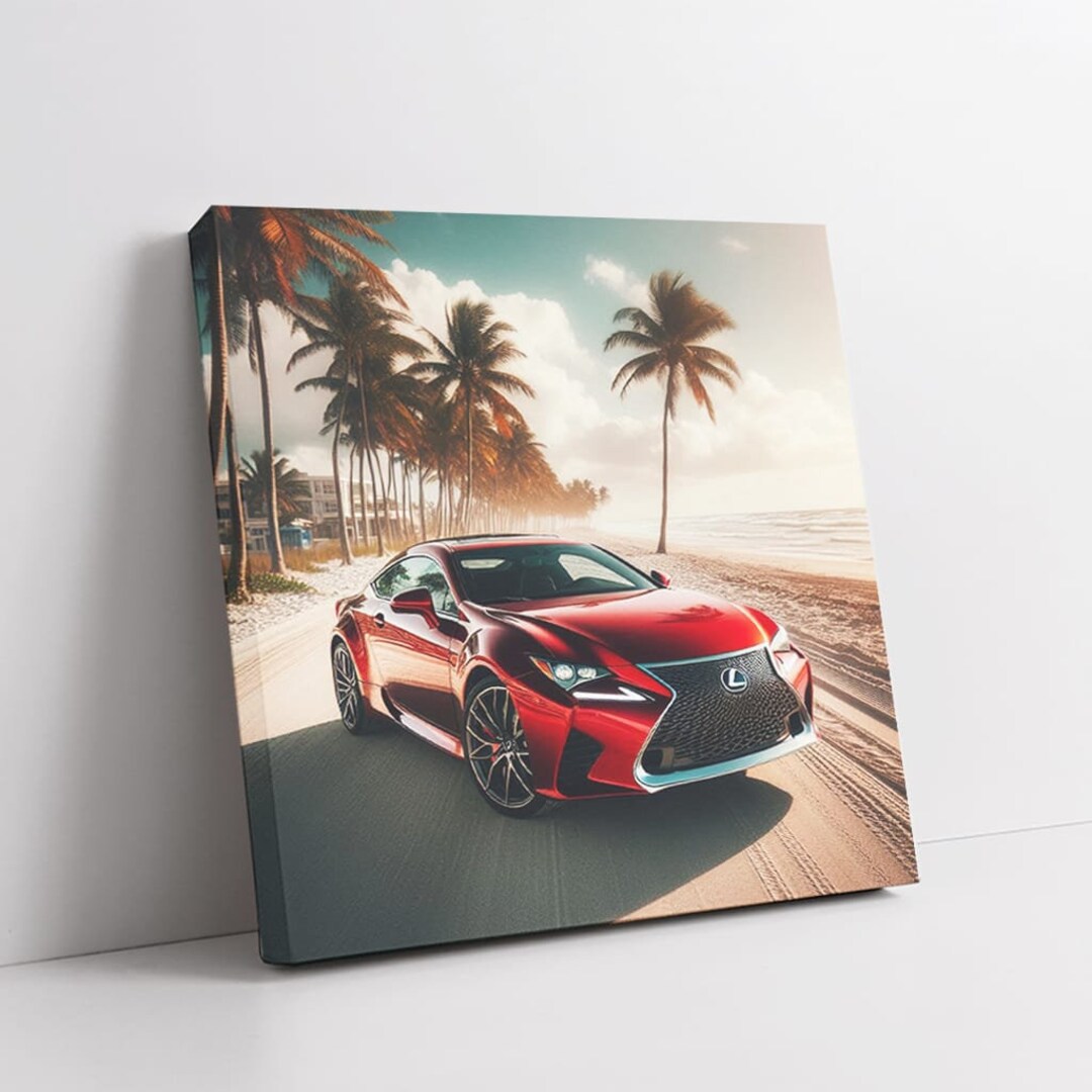 Poster Lexus Rc on Beach Bedroom Posters Car Poster Print & Hoodie and ...