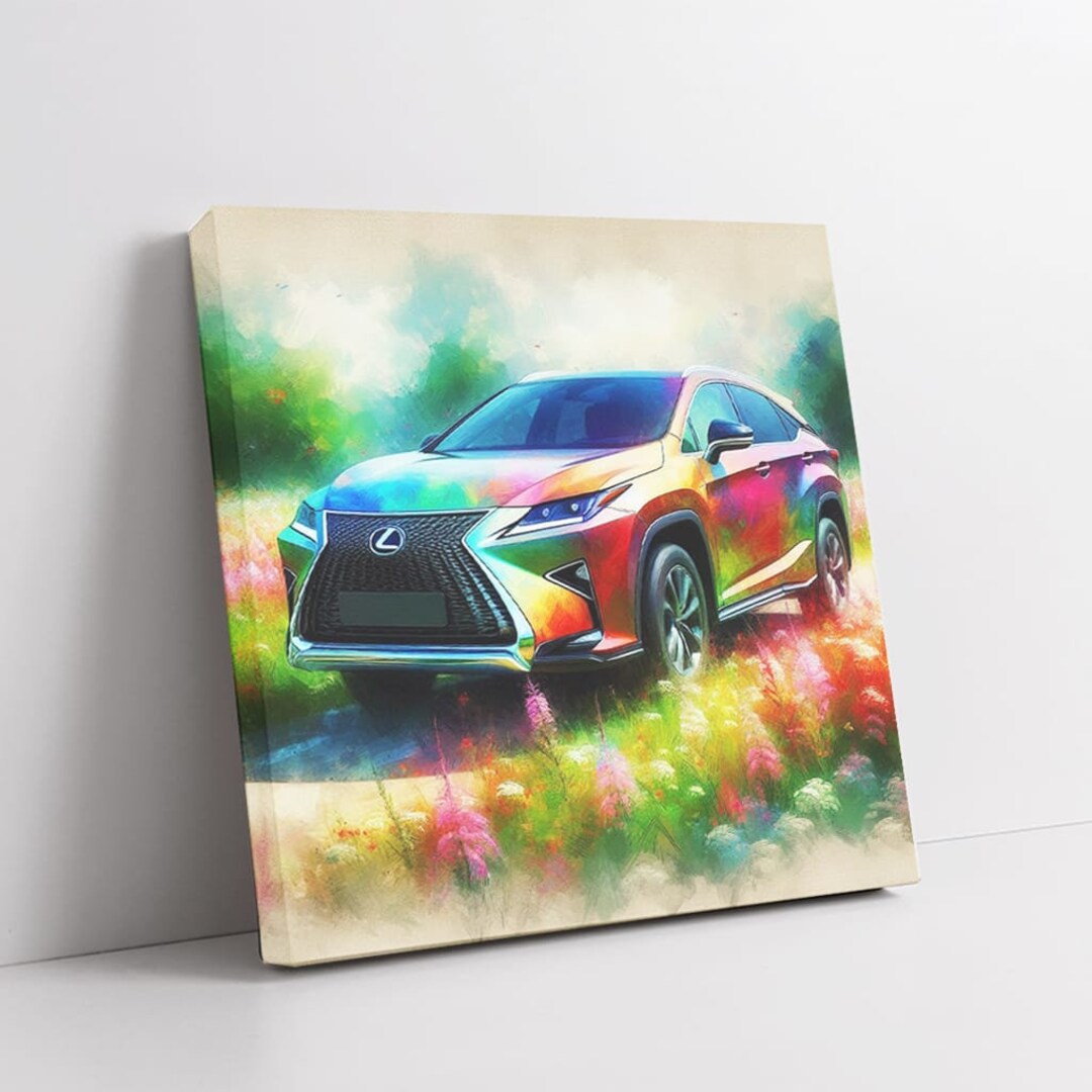 Poster Lexus Rx Impressionism Car Art & T-shirt and More for Men Framed ...