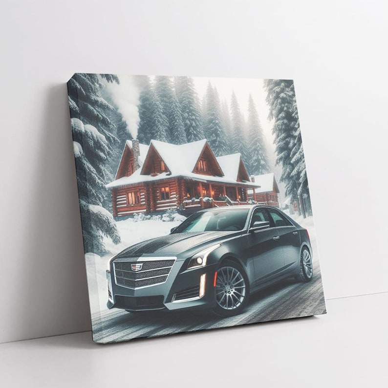 Poster Cadillac Cts Winter Cars Pictures Bedroom Posters Canvas ...