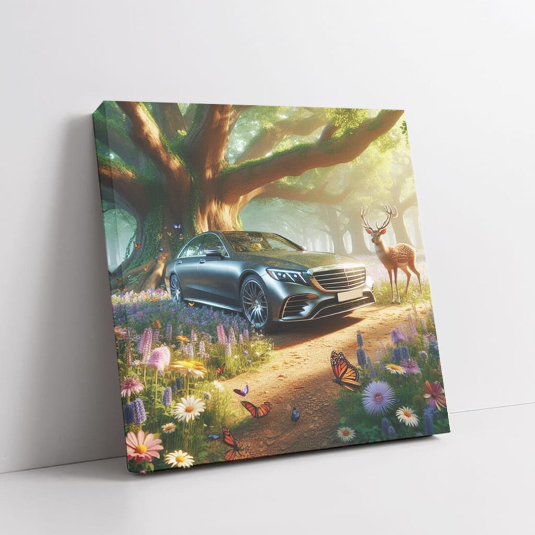 Poster Mercedes-benz S-class New Nature Framed Canvas & Sweatshirt and ...