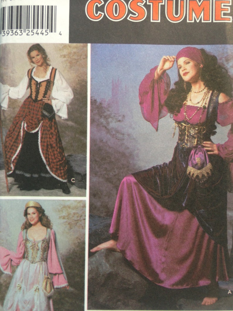 Simplicity 9966 Medieval Renaissance SCA Wench Peasant Gypsy Princess ...