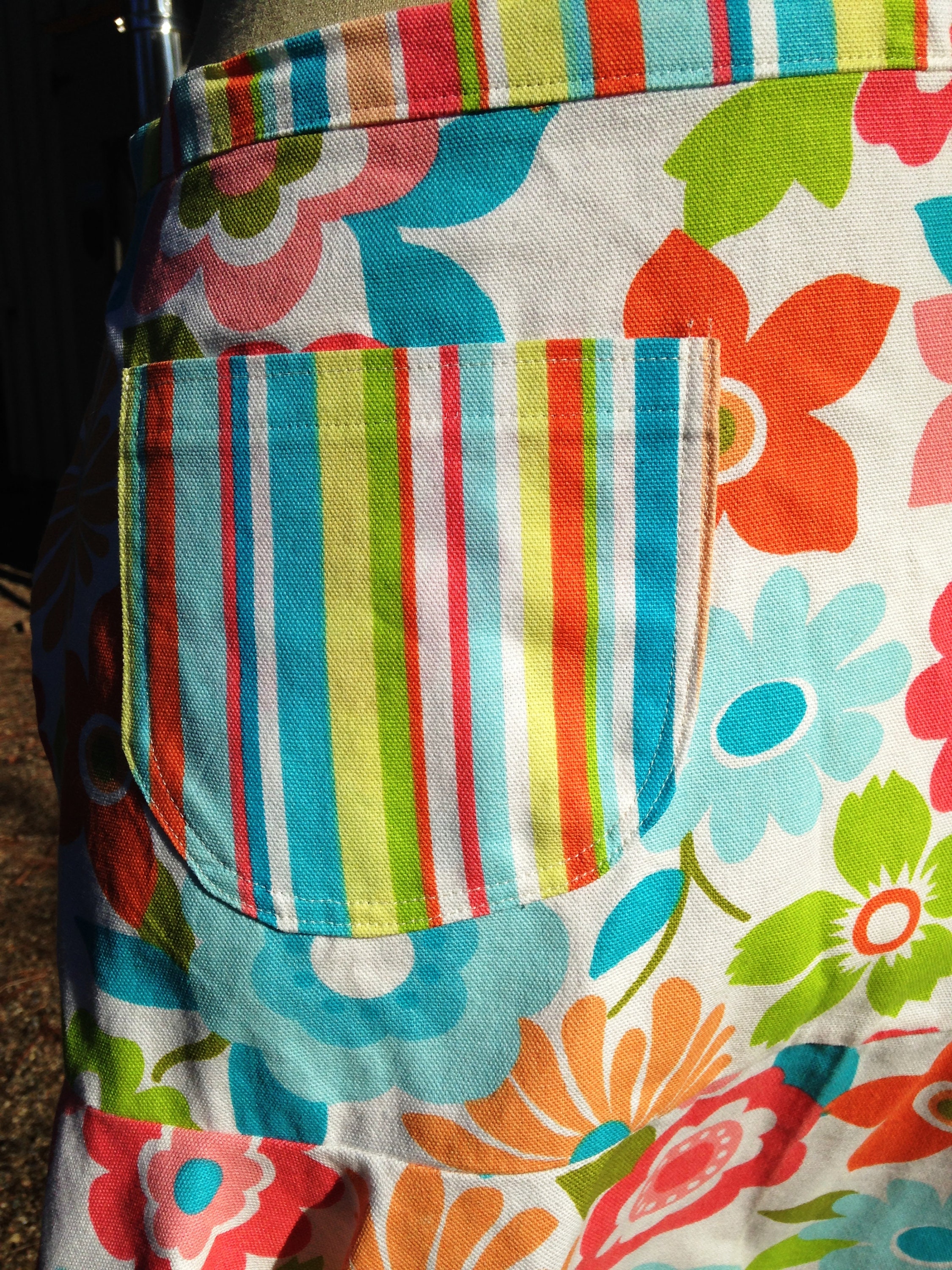 Vibrant Funky Floral Half Apron With Flair Ready for Spring - Etsy