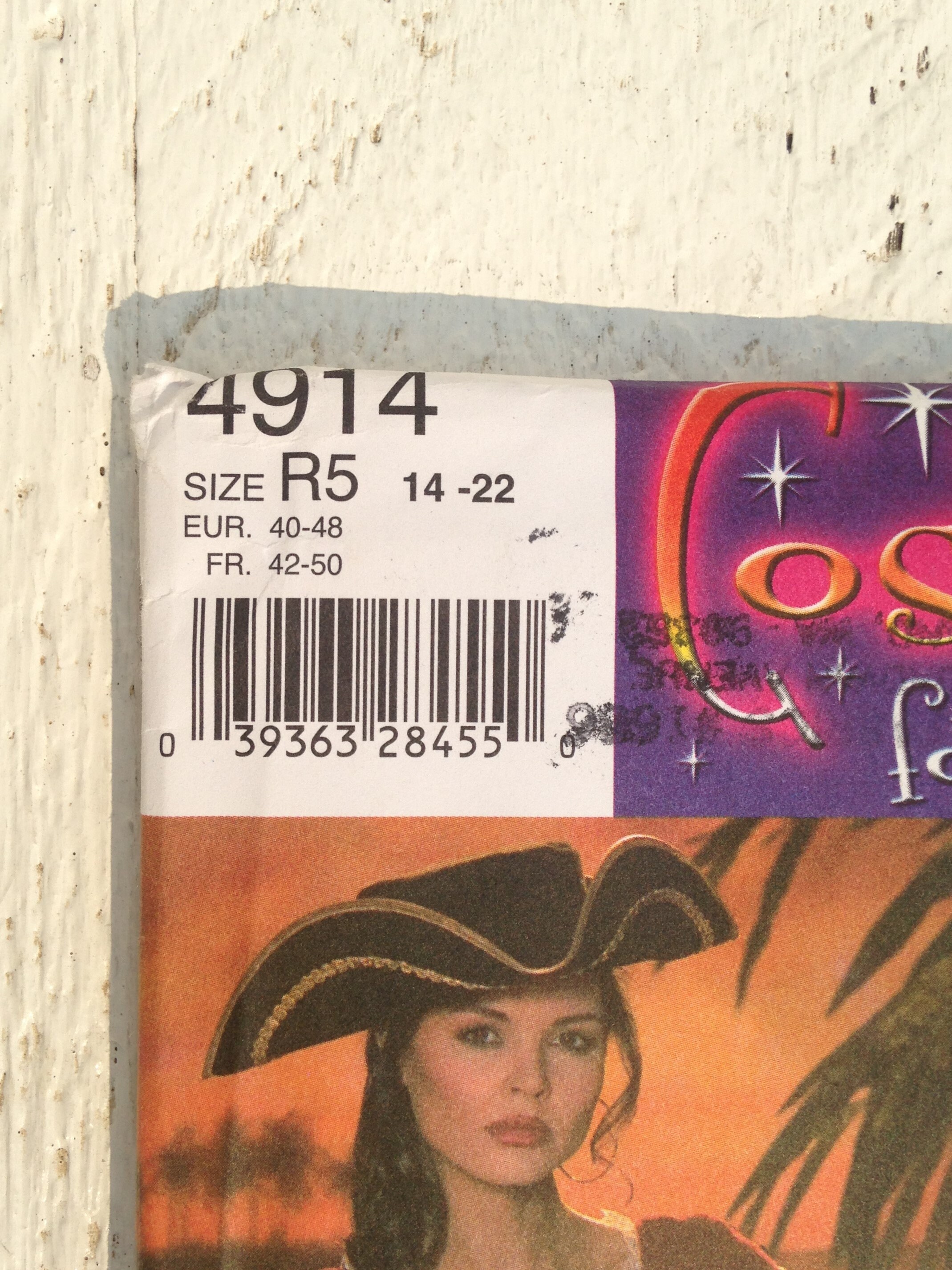 Simplicity 4914 Sewing Pattern Women's Pirate Costume Pattern Size 14 ...