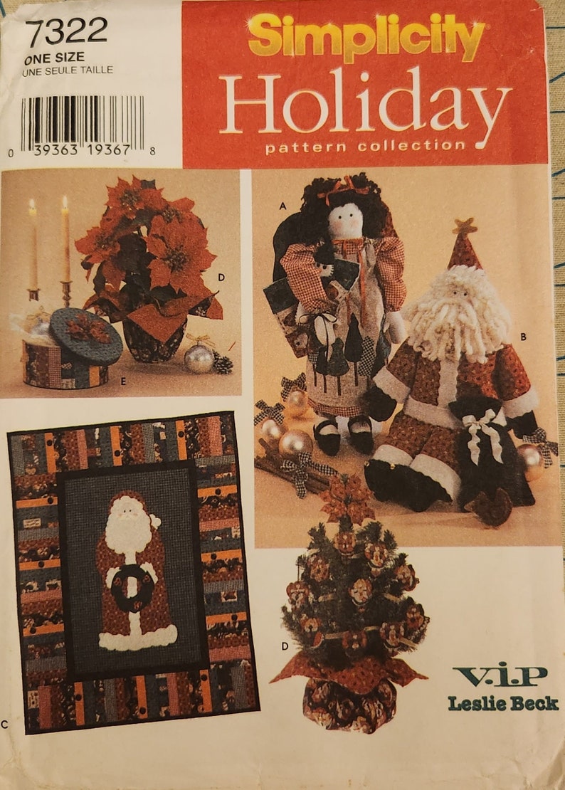 Simplicity Crafts Holdiday 7322 - Etsy