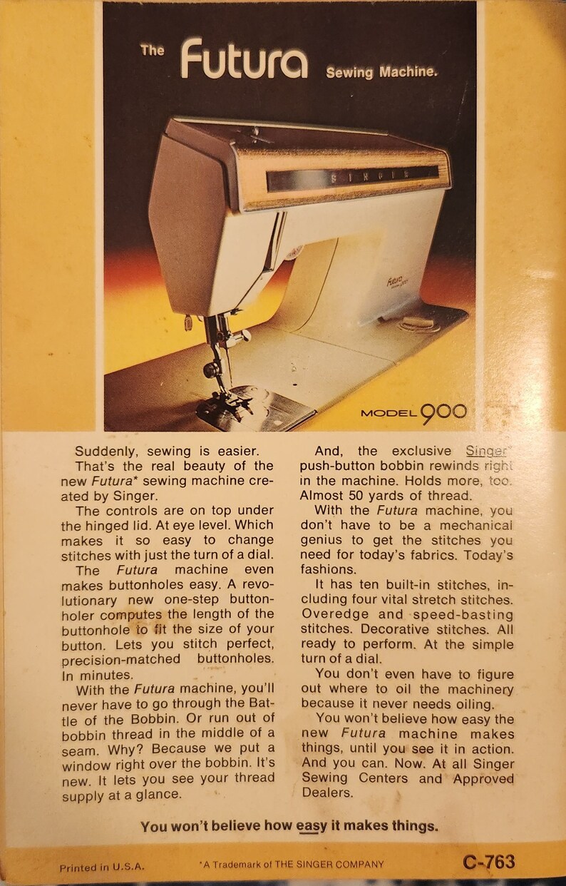 Vintage 1974 Singer How to Use Sewing Shortcuts - Etsy