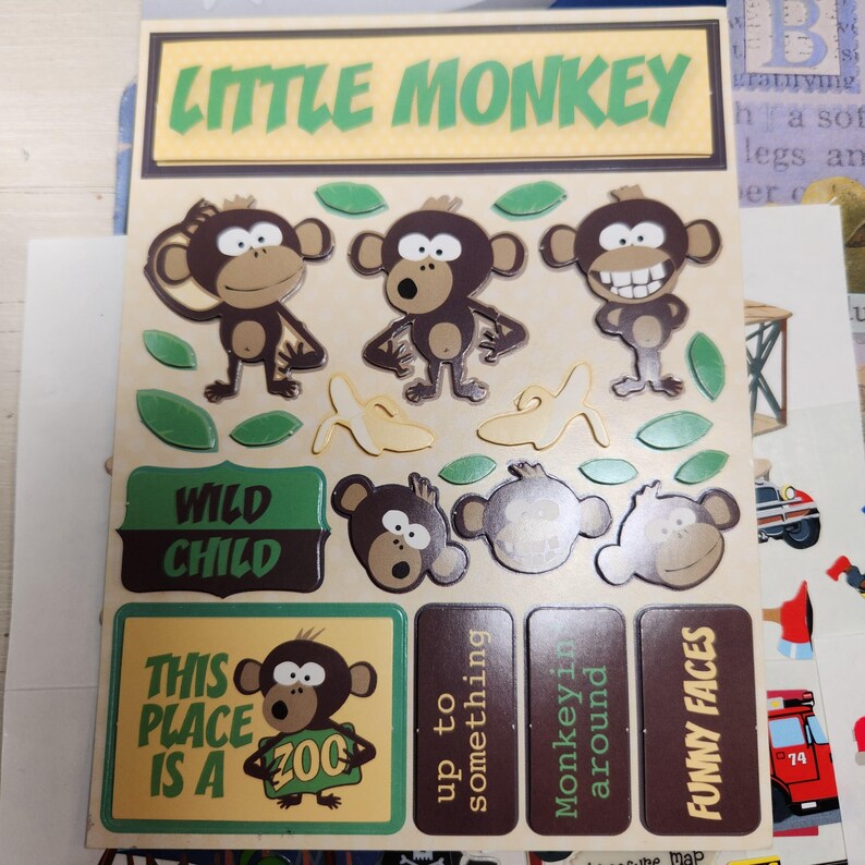Little Boy Stickers. Lot #20 - Etsy