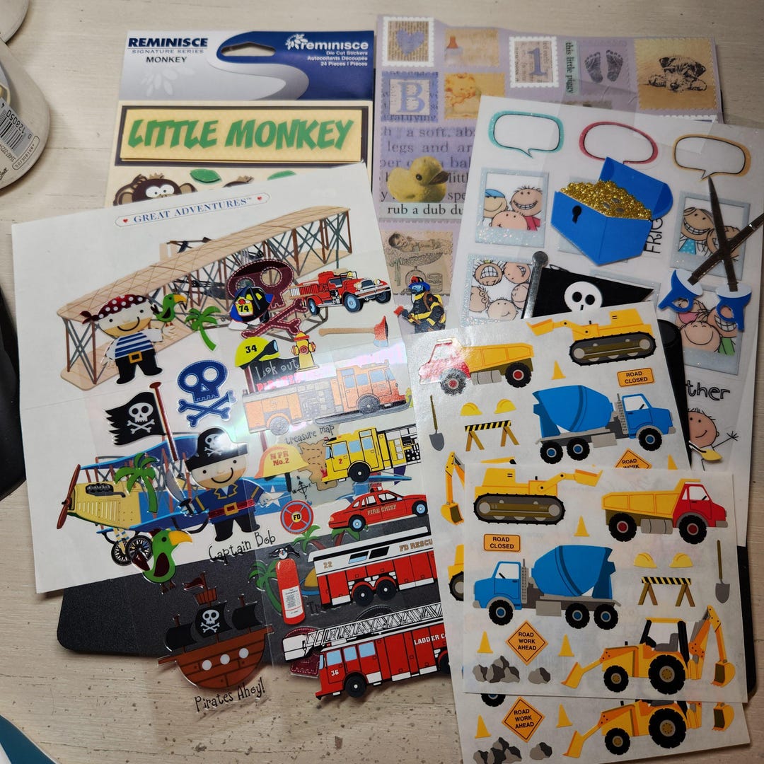 Little Boy Stickers. Lot #20 - Etsy