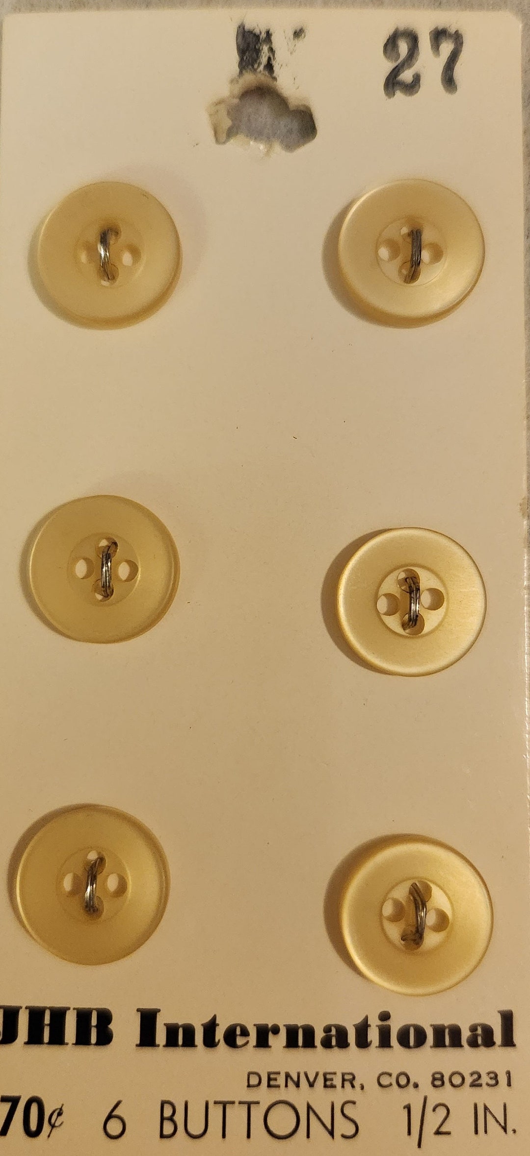 JHB International Pale Yellow Buttons - Etsy