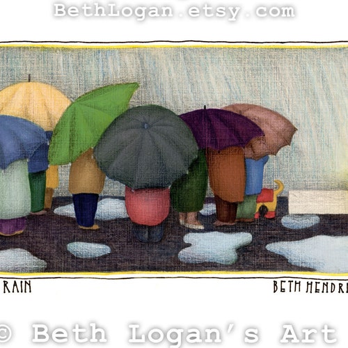 Smile at the Rain by Beth Hendrickson Logan Print Now - Etsy