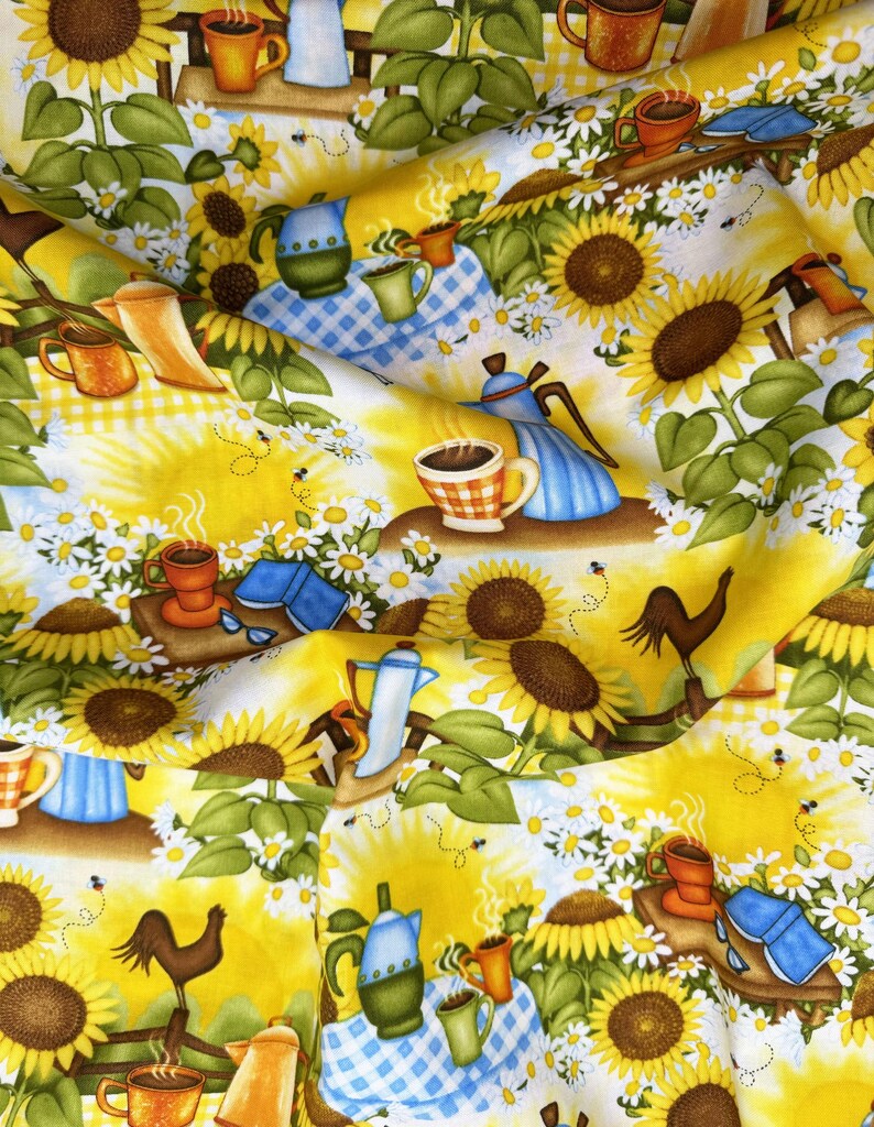 Good Morning Sunshine Scenic - Cotton Fabric by the Yard - Etsy