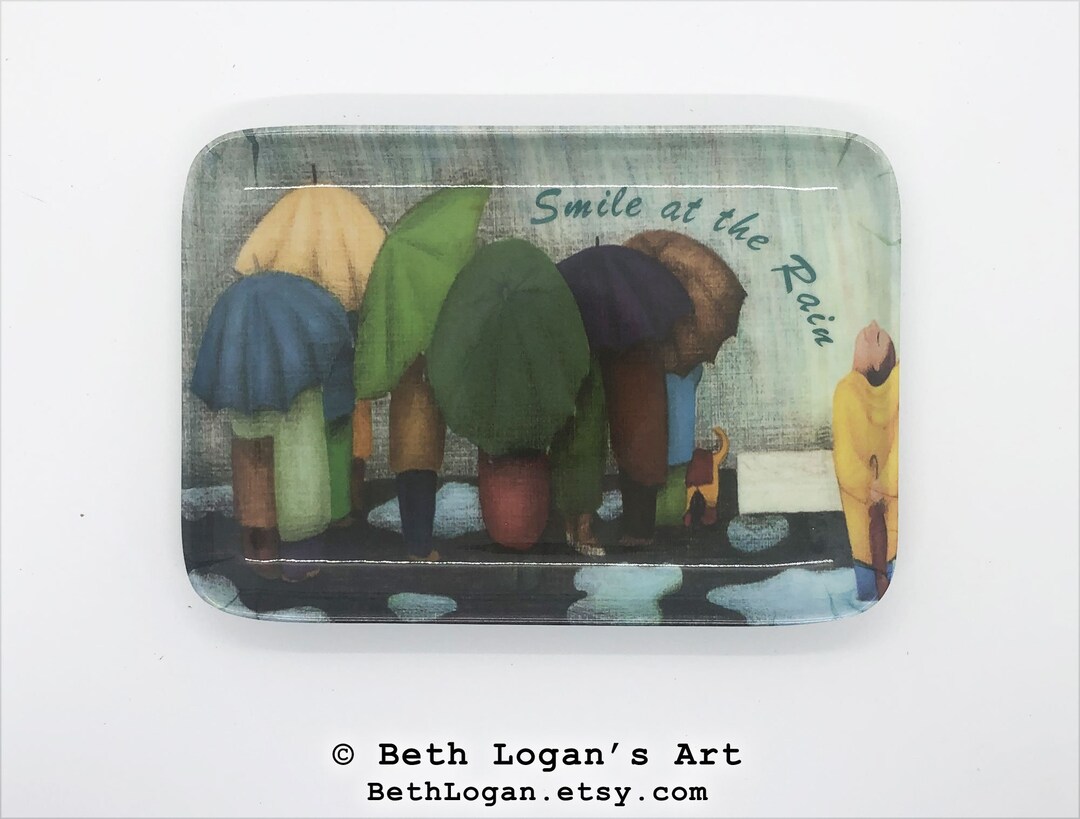 Smile at the Rain Small Melamine/acrylic Tray - Etsy
