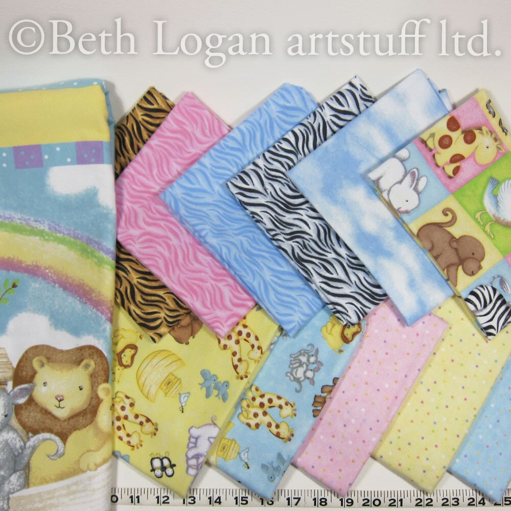 Noah's Journey Cotton FLANNEL Fabric by the Yard - Etsy