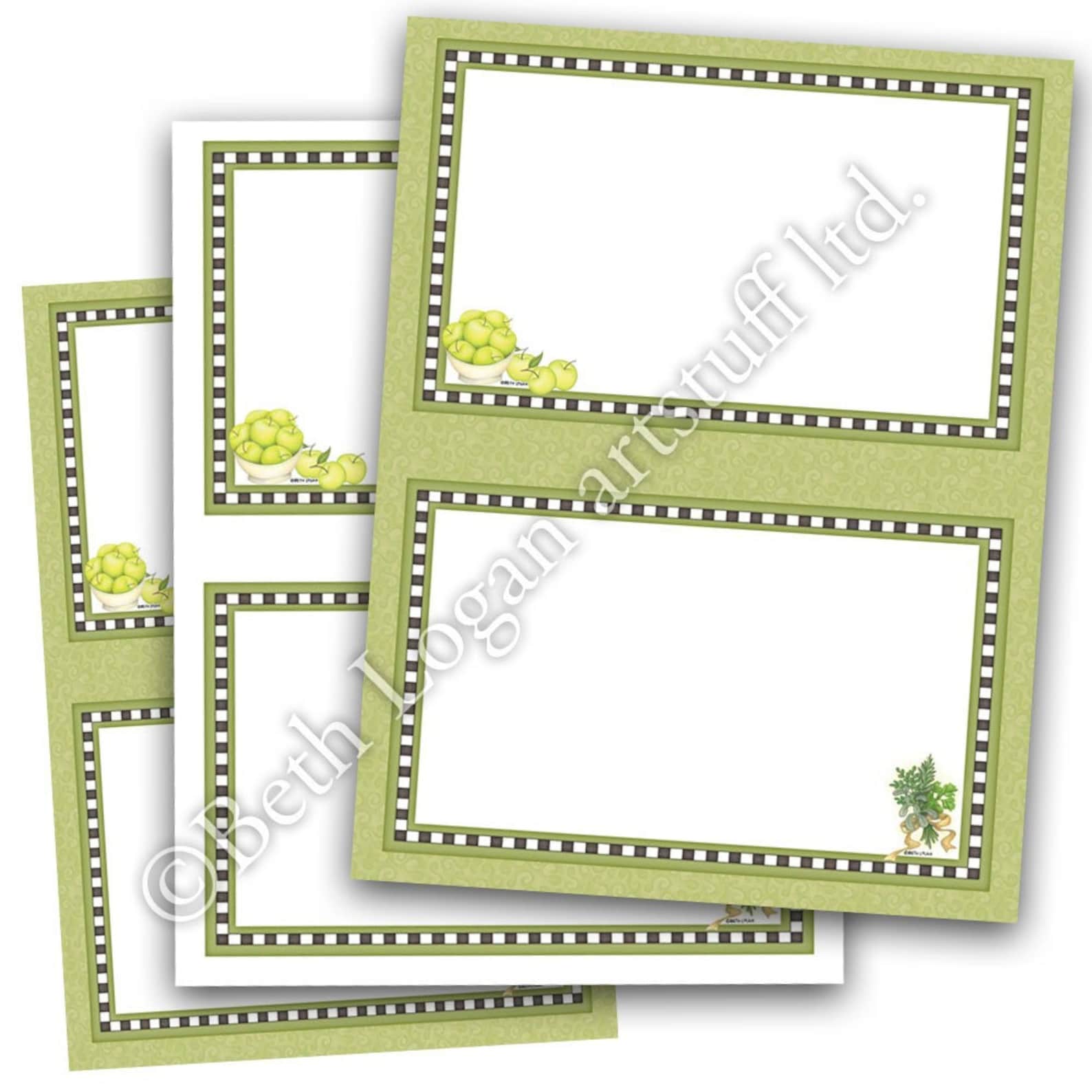 Recipe Binder Refill Pages - 13 Downloadable PDF Files - Etsy