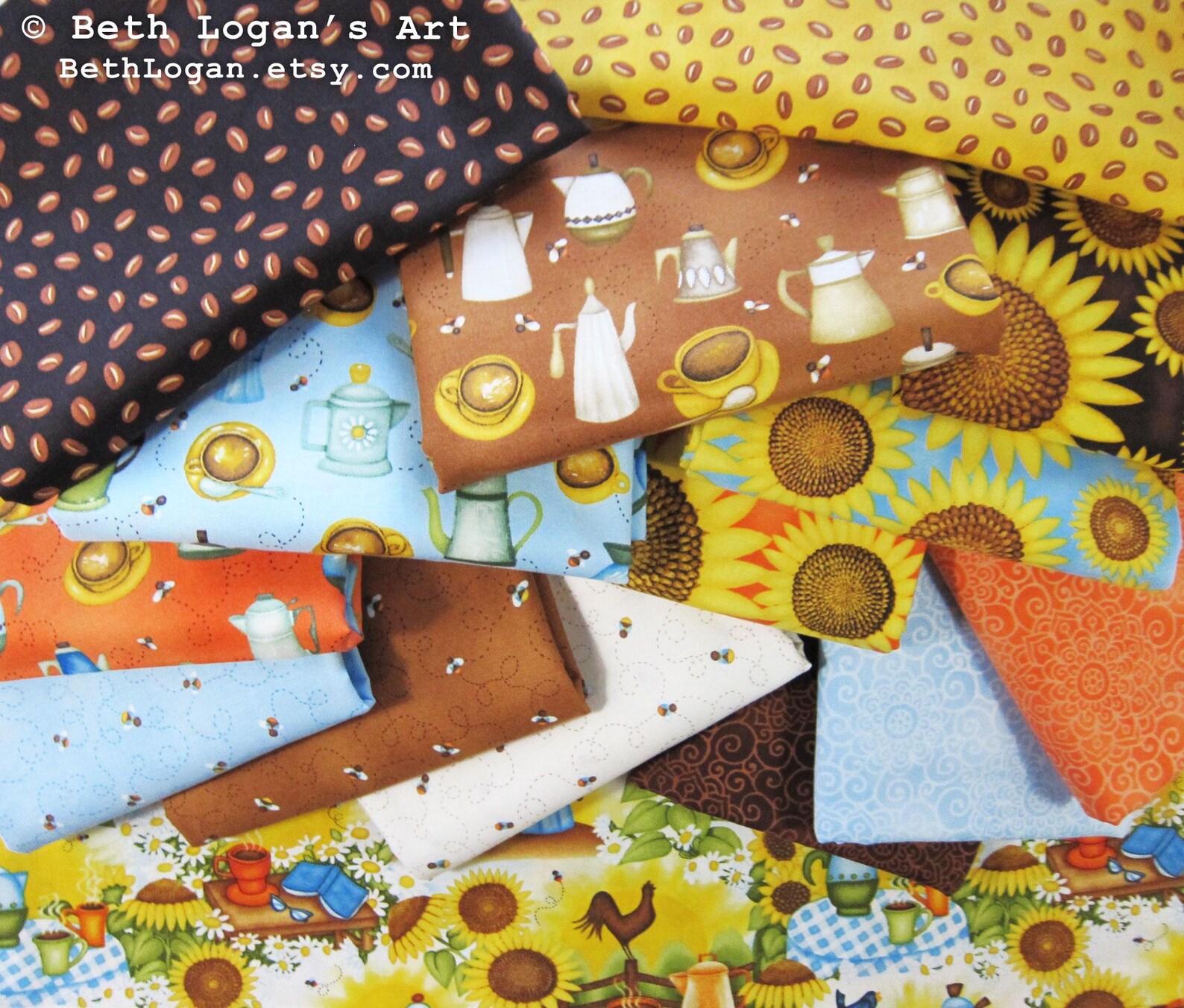 Buzzy Bees - Good Morning Sunshine - Cotton Fabric by the Yard - Etsy