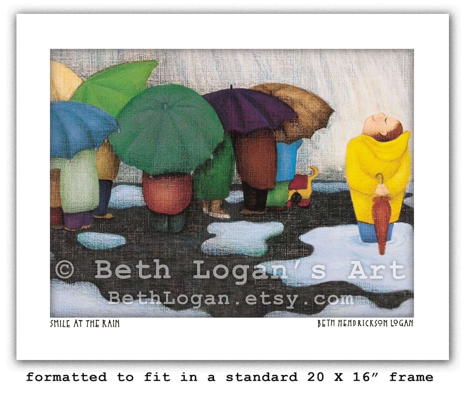 Smile at the Rain by Beth Hendrickson Logan - Print Now Available in ...
